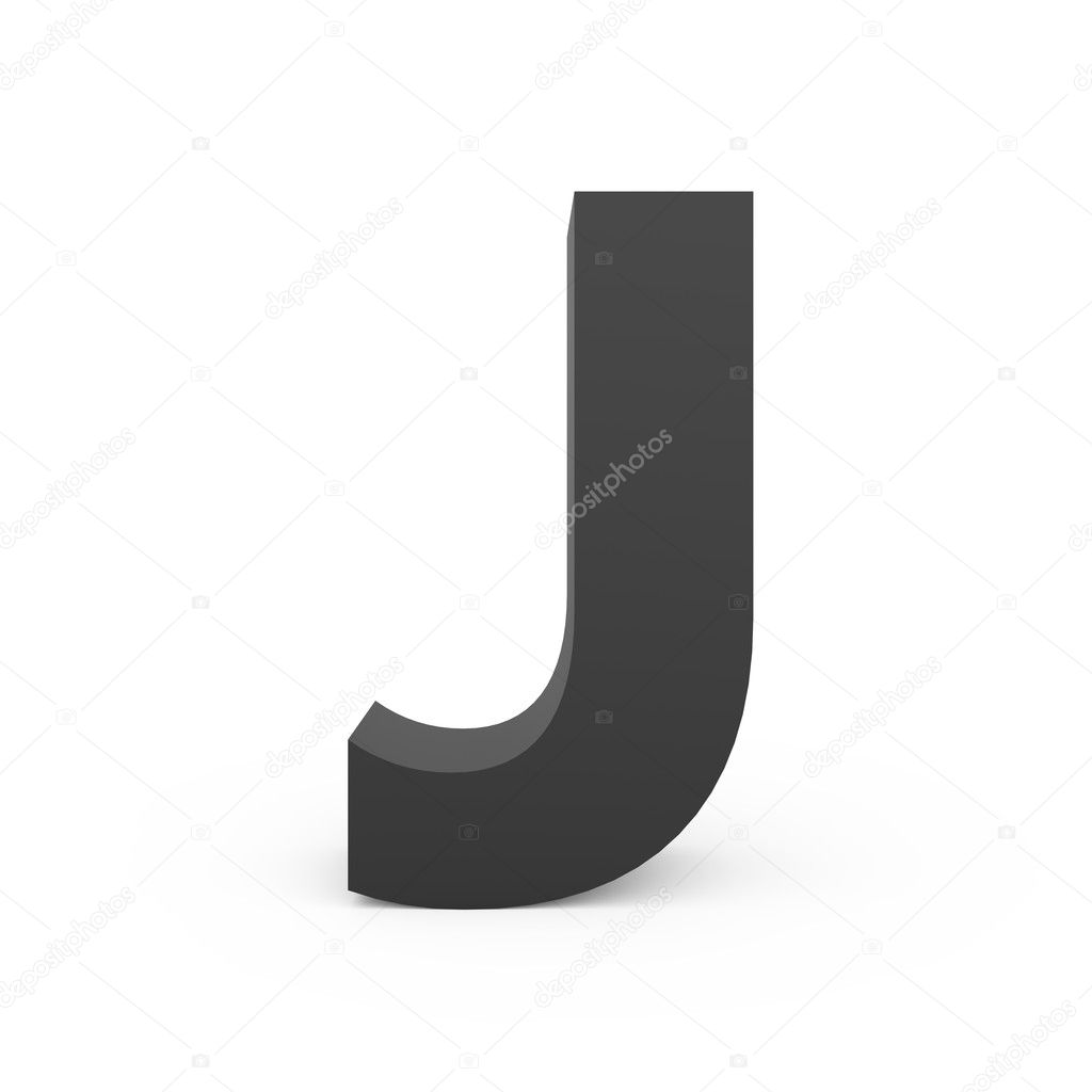 Dark grey letter J Stock Photo by ©kchungtw 128064128