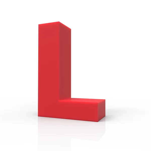 Smooth red font L Stock Photo by ©kchungtw 126565654