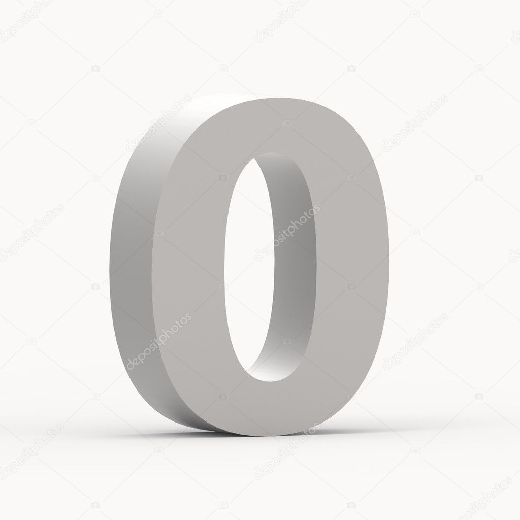 Left grey number 0 — Stock Photo © kchungtw #128071636