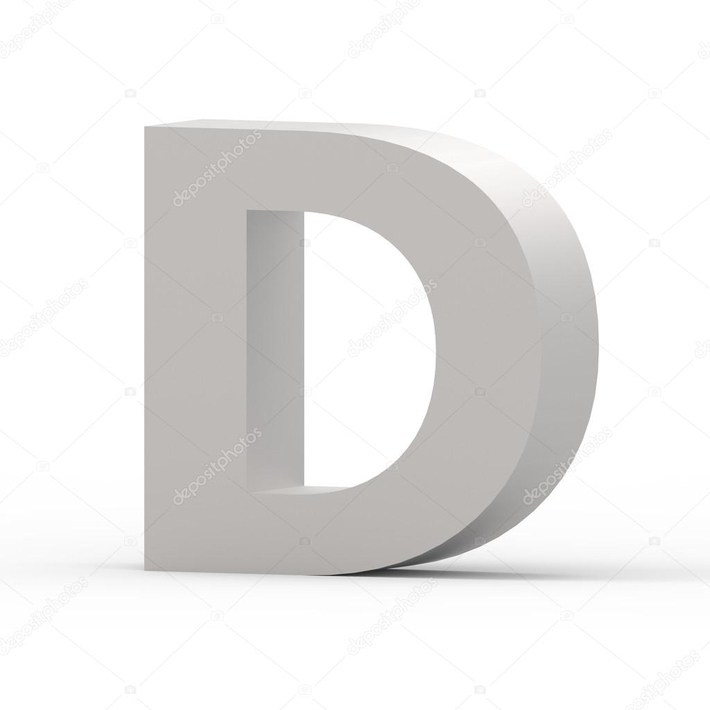 Matte grey font D — Stock Photo © kchungtw #128071672
