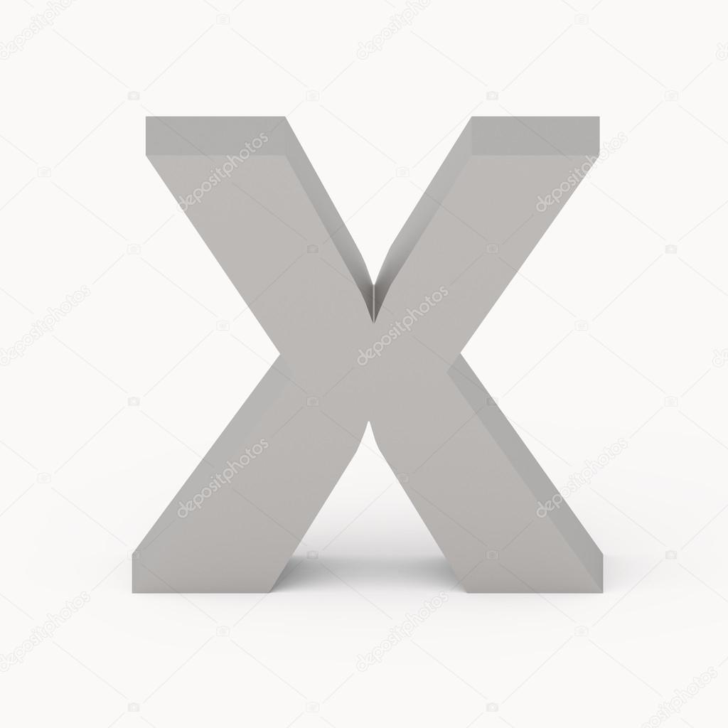 Matte grey font X — Stock Photo © kchungtw #128075464