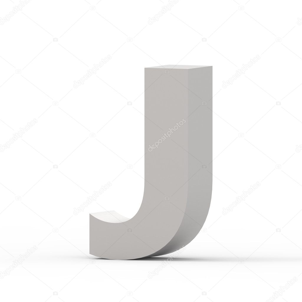 Matte grey font J Stock Photo by ©kchungtw 128076420
