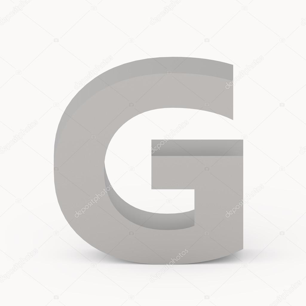 Matte grey font G — Stock Photo © kchungtw #128178546