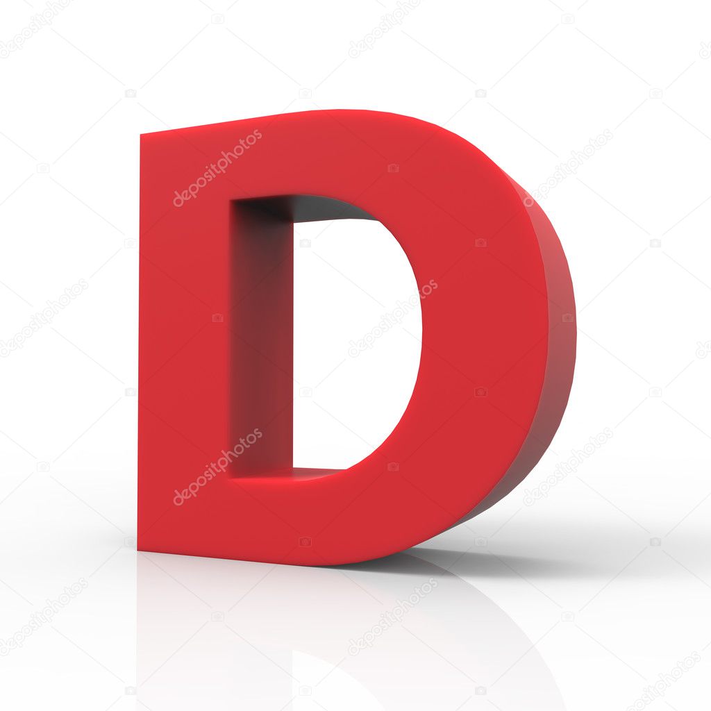 Right red letter D — Stock Photo © kchungtw #128197972