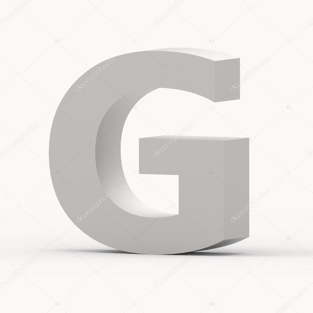 Matte grey font G — Stock Photo © kchungtw #128220610