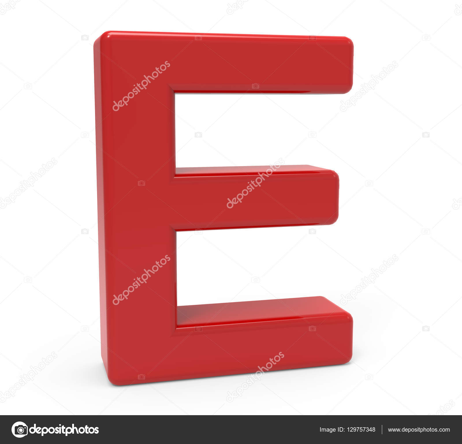 3d red letter E Stock Photo by ©kchungtw 129757348