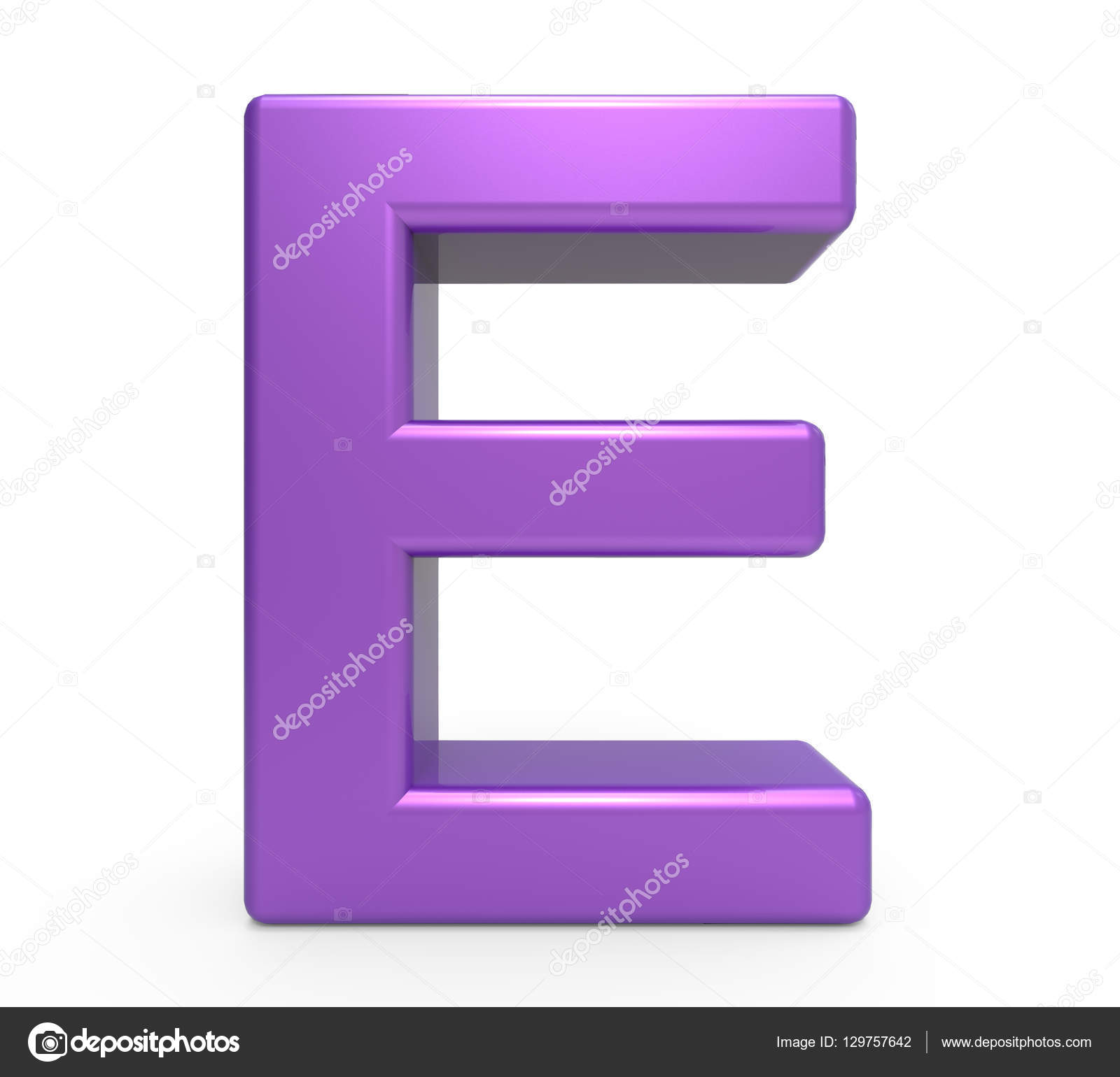 E Symbol Purple