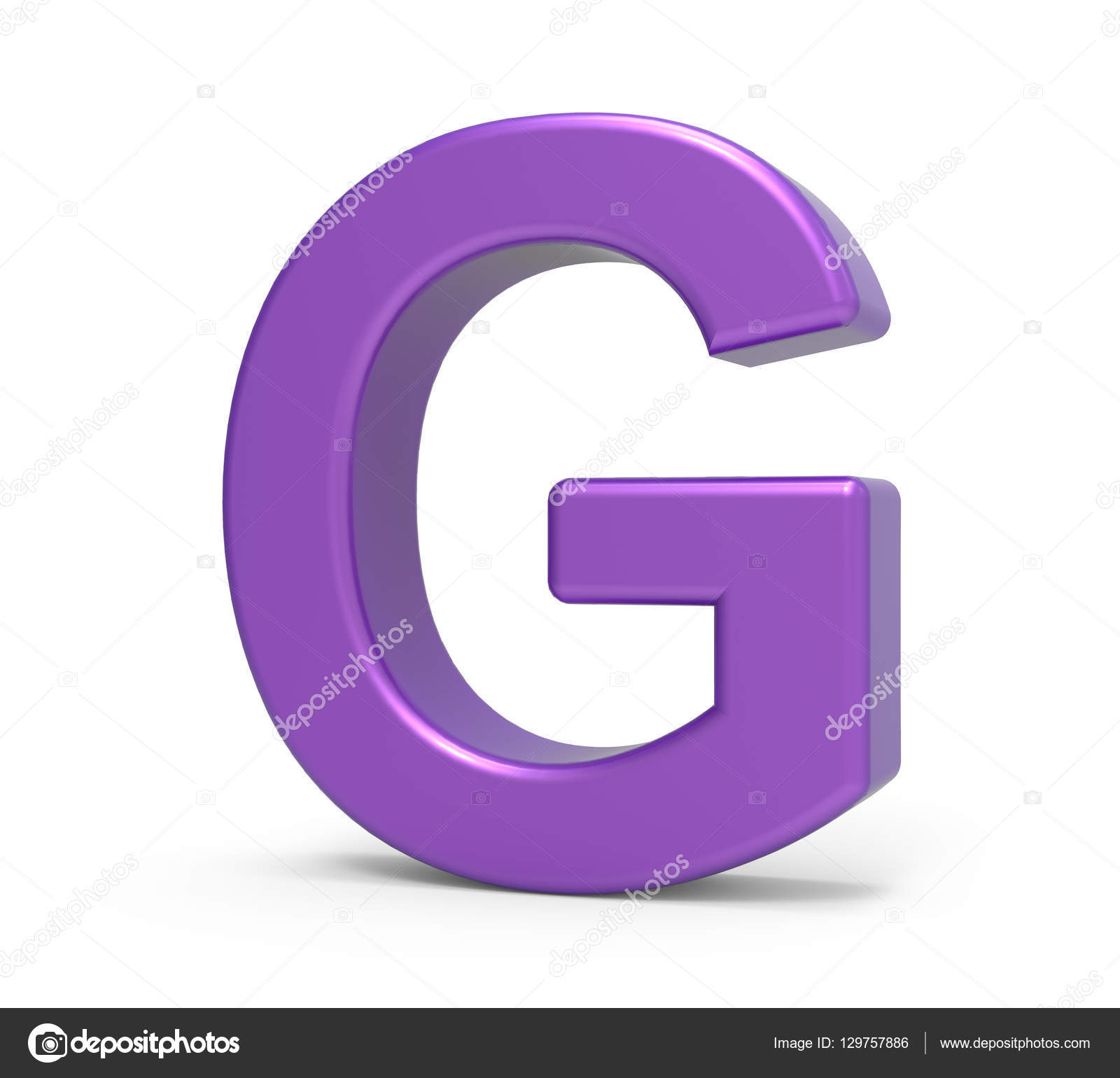 Letter G Purple