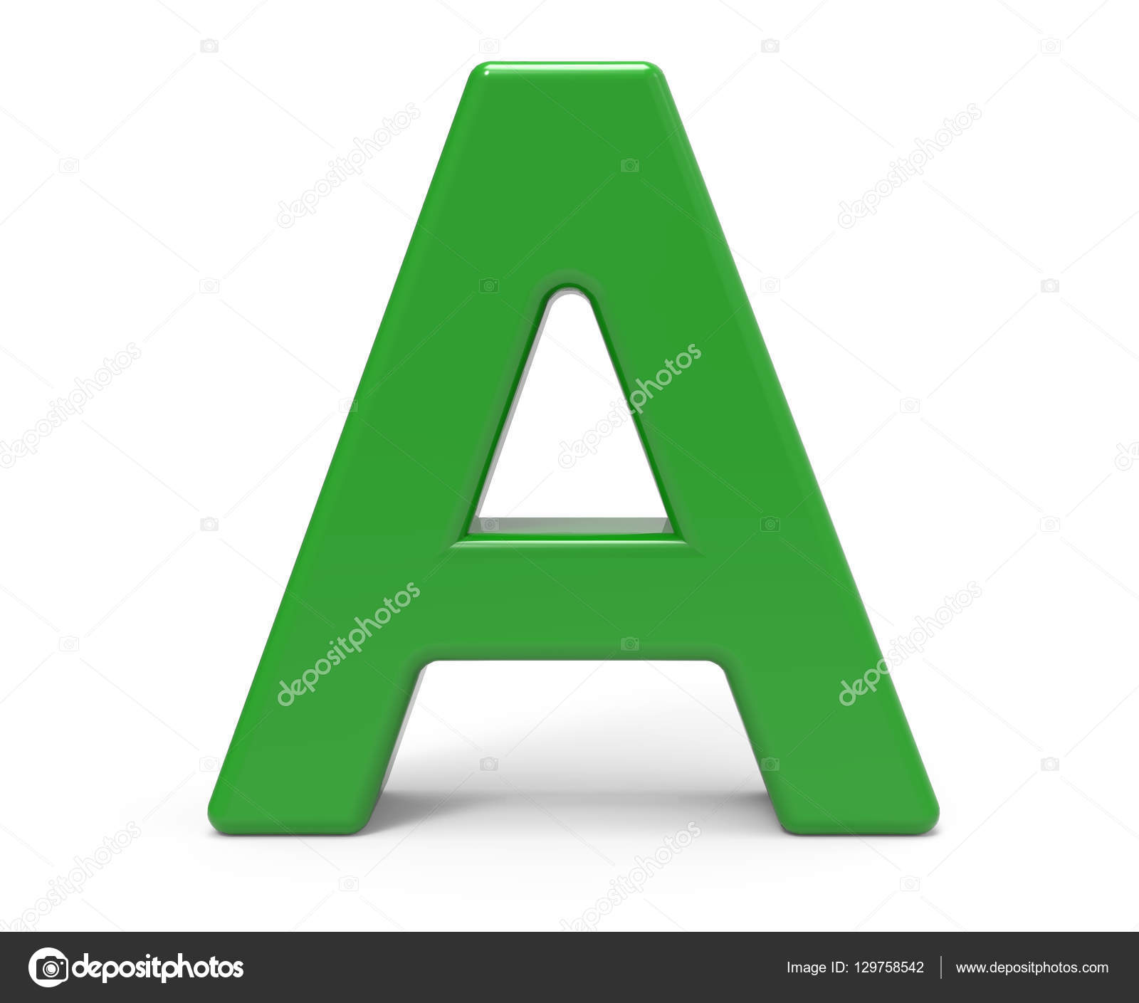 Green Letter A