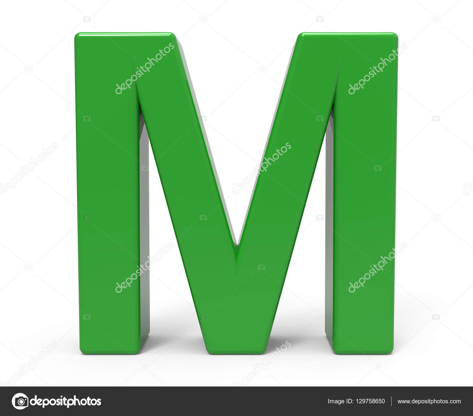 Green Letter M
