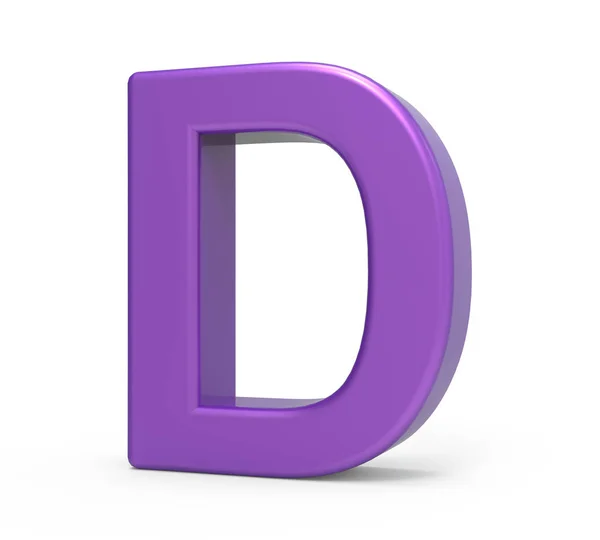 Purple letter d | 3d purple letter D — Stock Photo © kchungtw #129757640