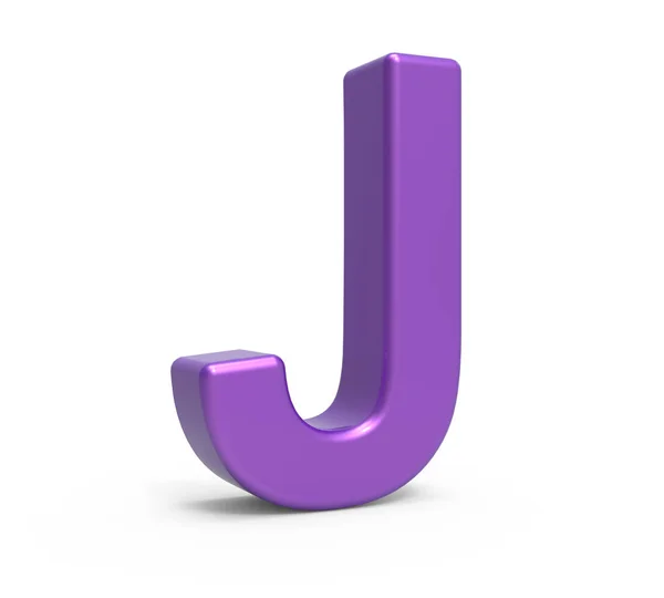 3d purple letter J — Stock Photo © kchungtw #129757690