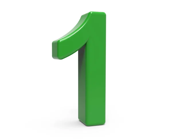 3d green number 1 — Stock Photo © kchungtw #129759108