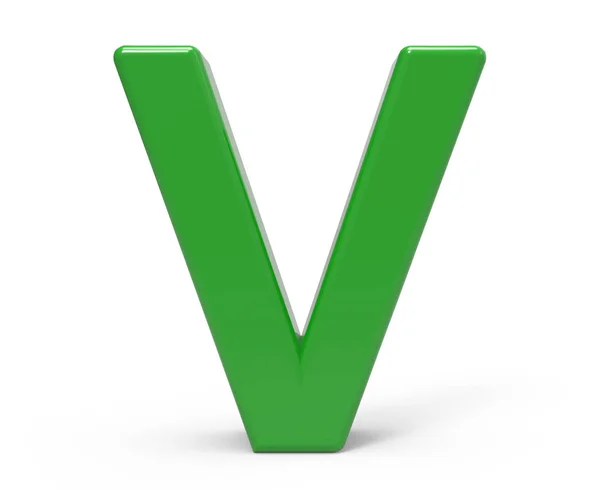 Lettera verde v Foto Stock, Lettera verde v Immagini | Depositphotos