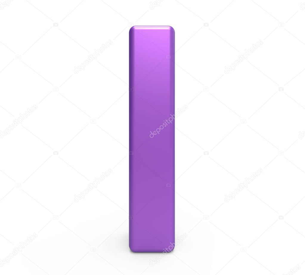 3d purple letter I Stock Photo by ©kchungtw 129757682