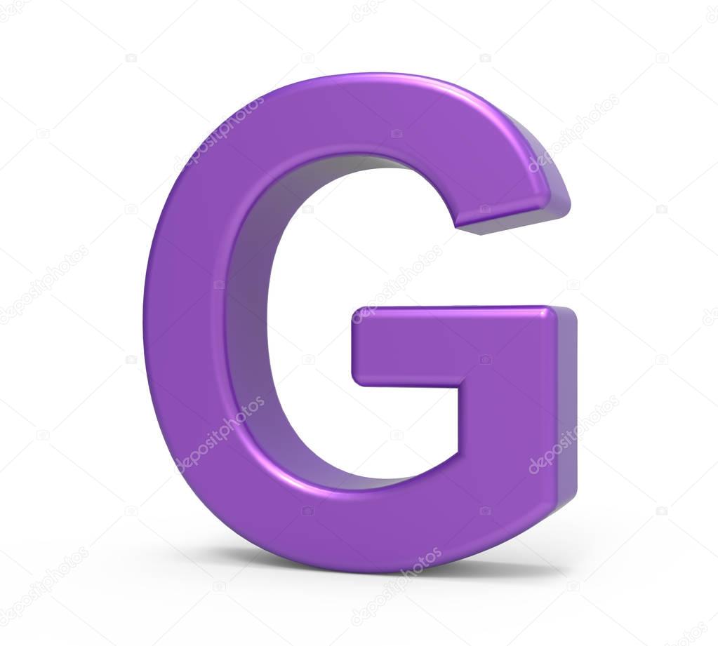 3d purple letter G Stock Photo by ©kchungtw 129757886