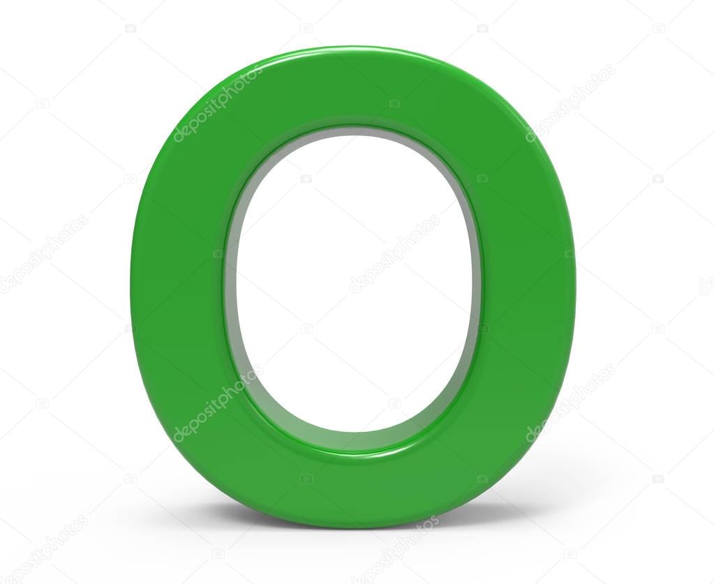 3d green letter O Stock Photo by ©kchungtw 129758664