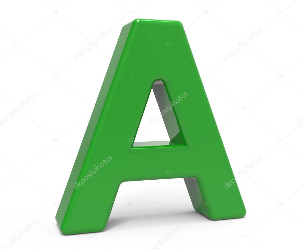 3d green letter A Stock Photo by ©kchungtw 129759182
