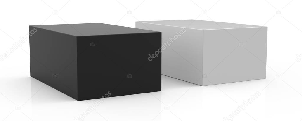 Two blank template boxes — Stock Photo © kchungtw #129911490