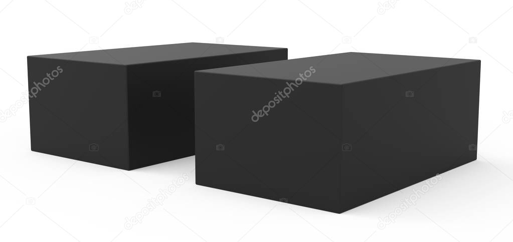 Two blank template boxes Stock Photo by ©kchungtw 129911568