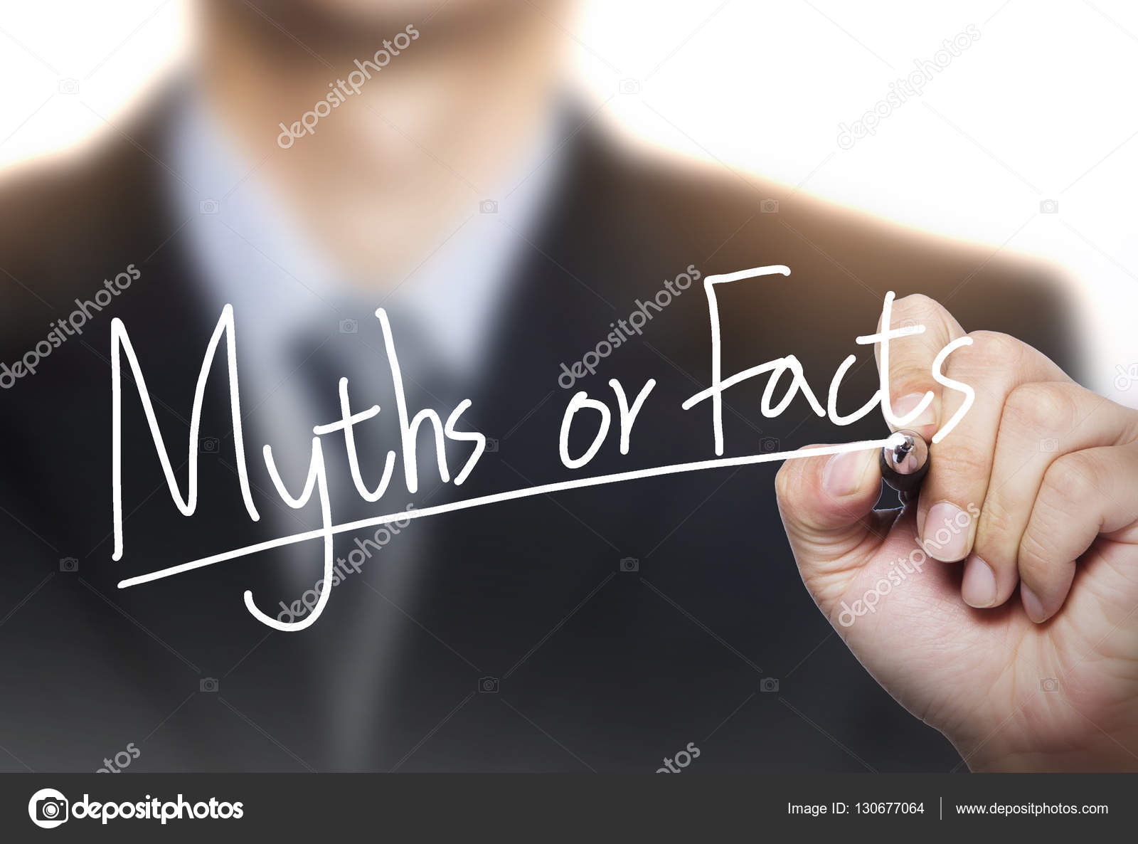 Myth fact written by hand — Stock Photo © kchungtw #130677064
