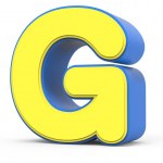 Superhero Letter Lowercase Render Stylized Retro Blue Yellow Font ...