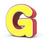 Superhero Letter Lowercase Render Stylized Retro Blue Yellow Font ...