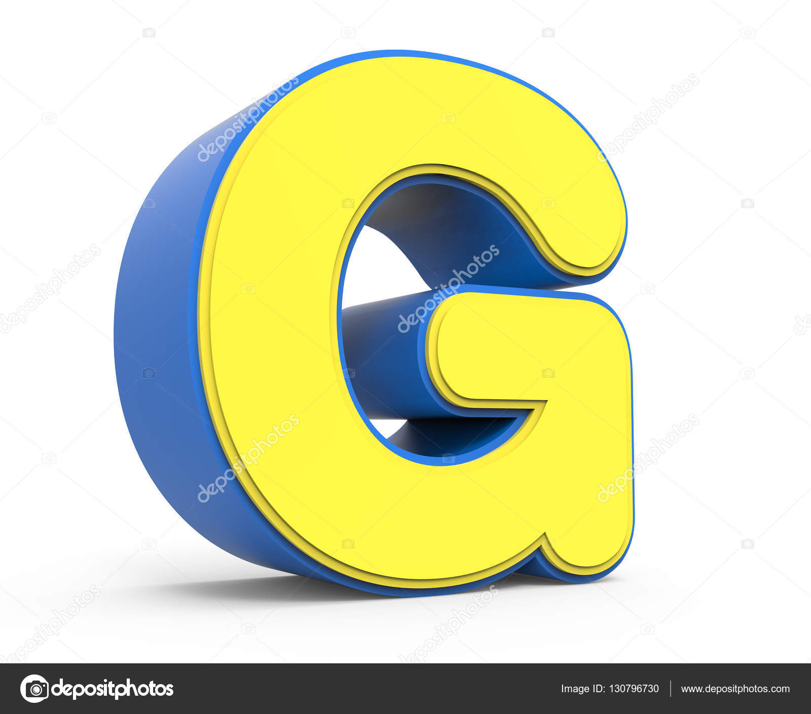 Cute yellow letter G Stock Photo by ©kchungtw 130796730