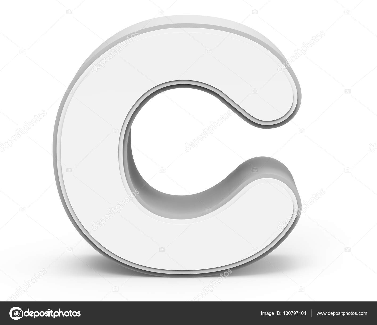 Letra blanca C — Foto de stock © kchungtw #130797104