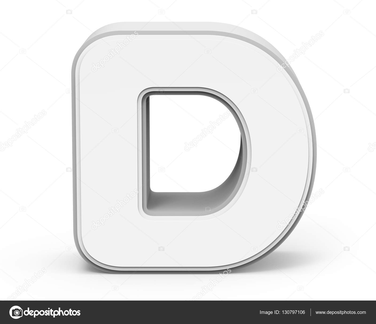 White letter D Stock Photo by ©kchungtw 130797106