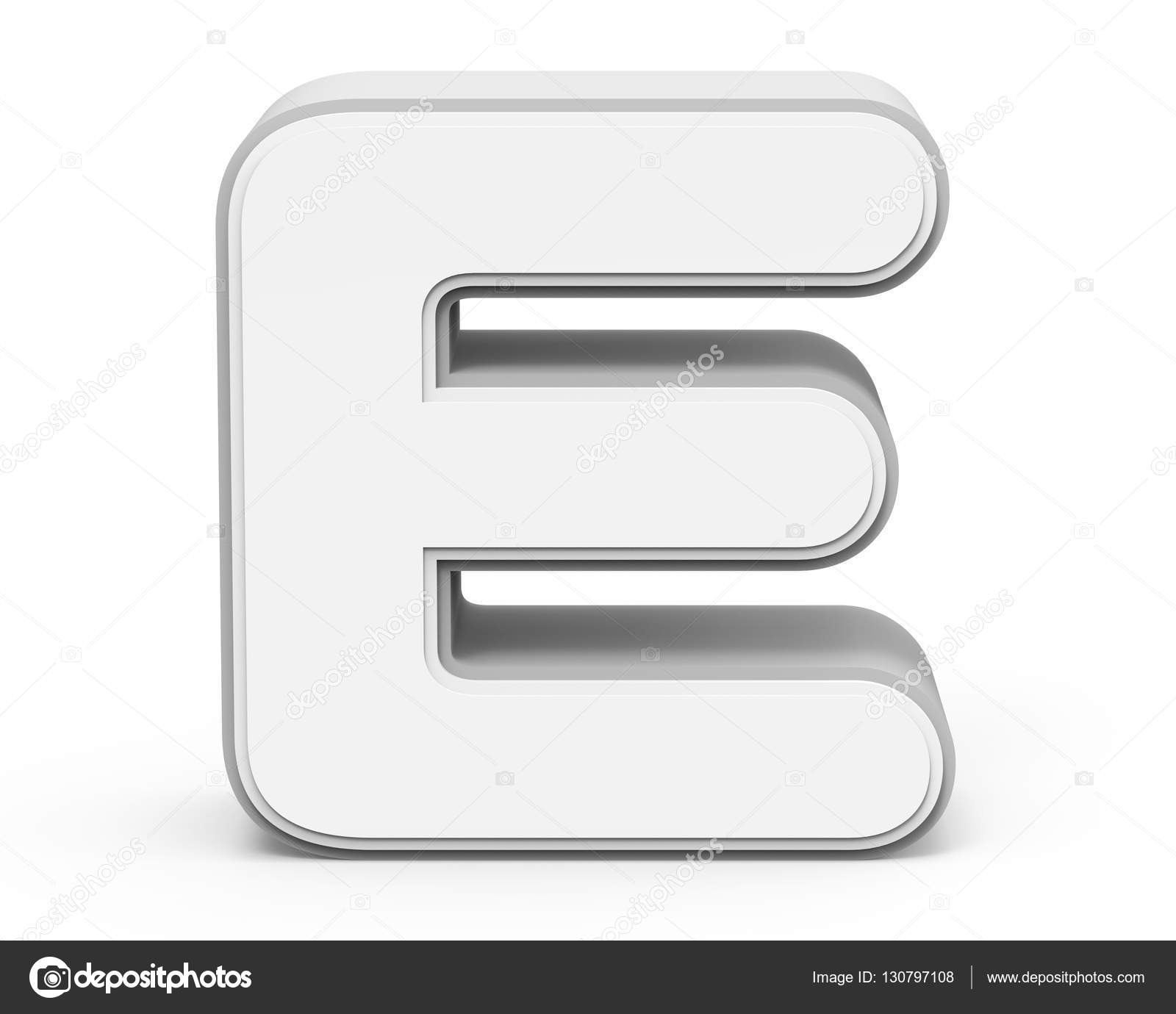 White letter E — Stock Photo © kchungtw #130797108