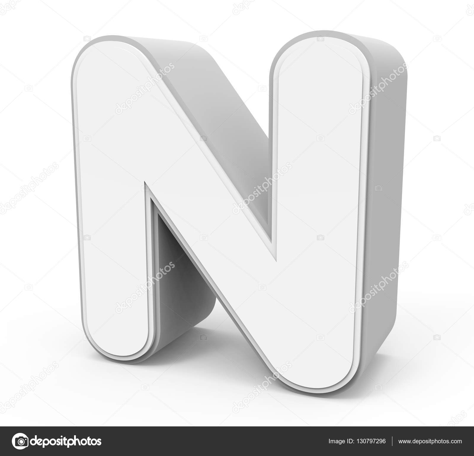 White letter N Stock Photo by ©kchungtw 130797296
