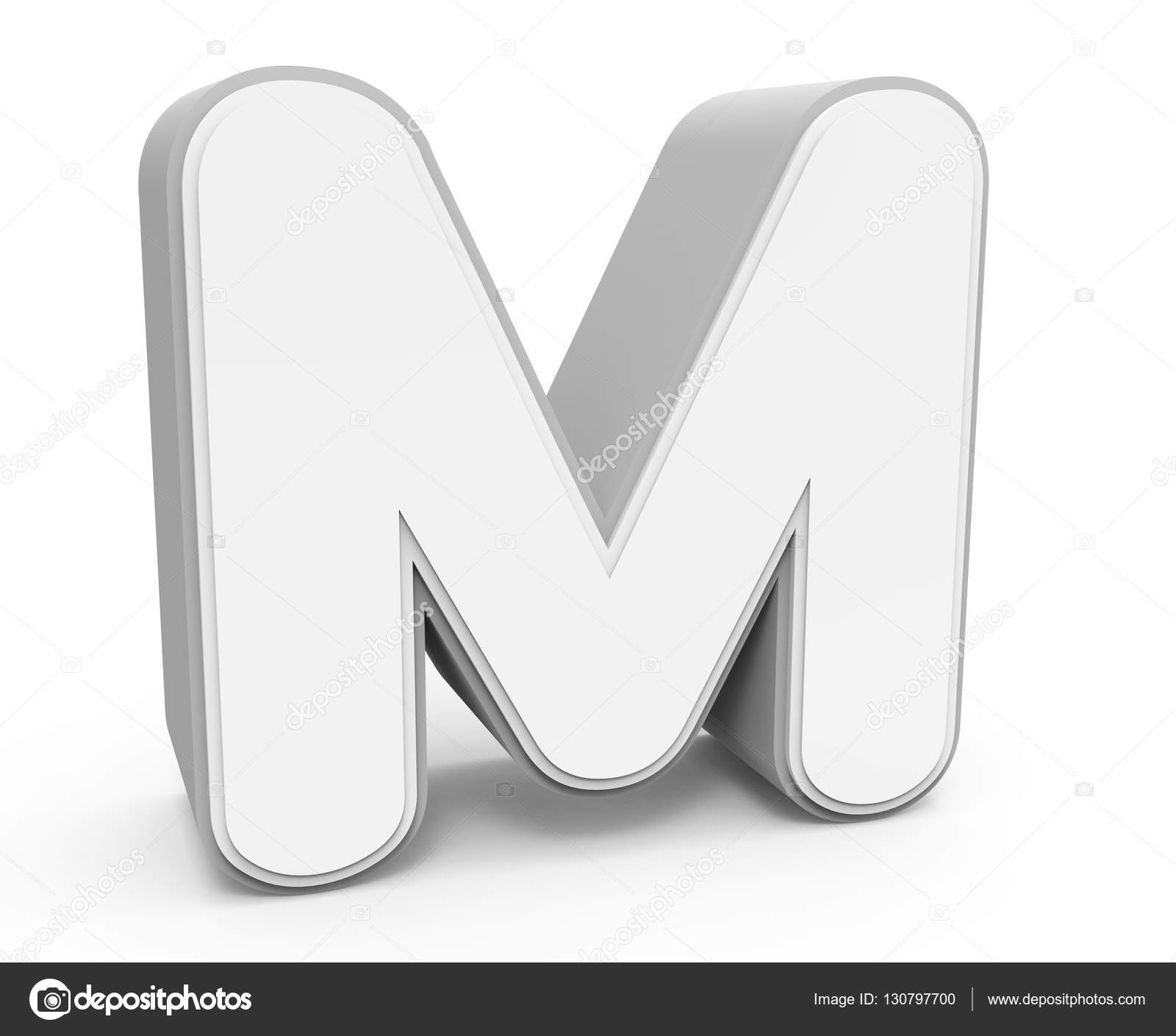 White letter M — Stock Photo © kchungtw #130797700