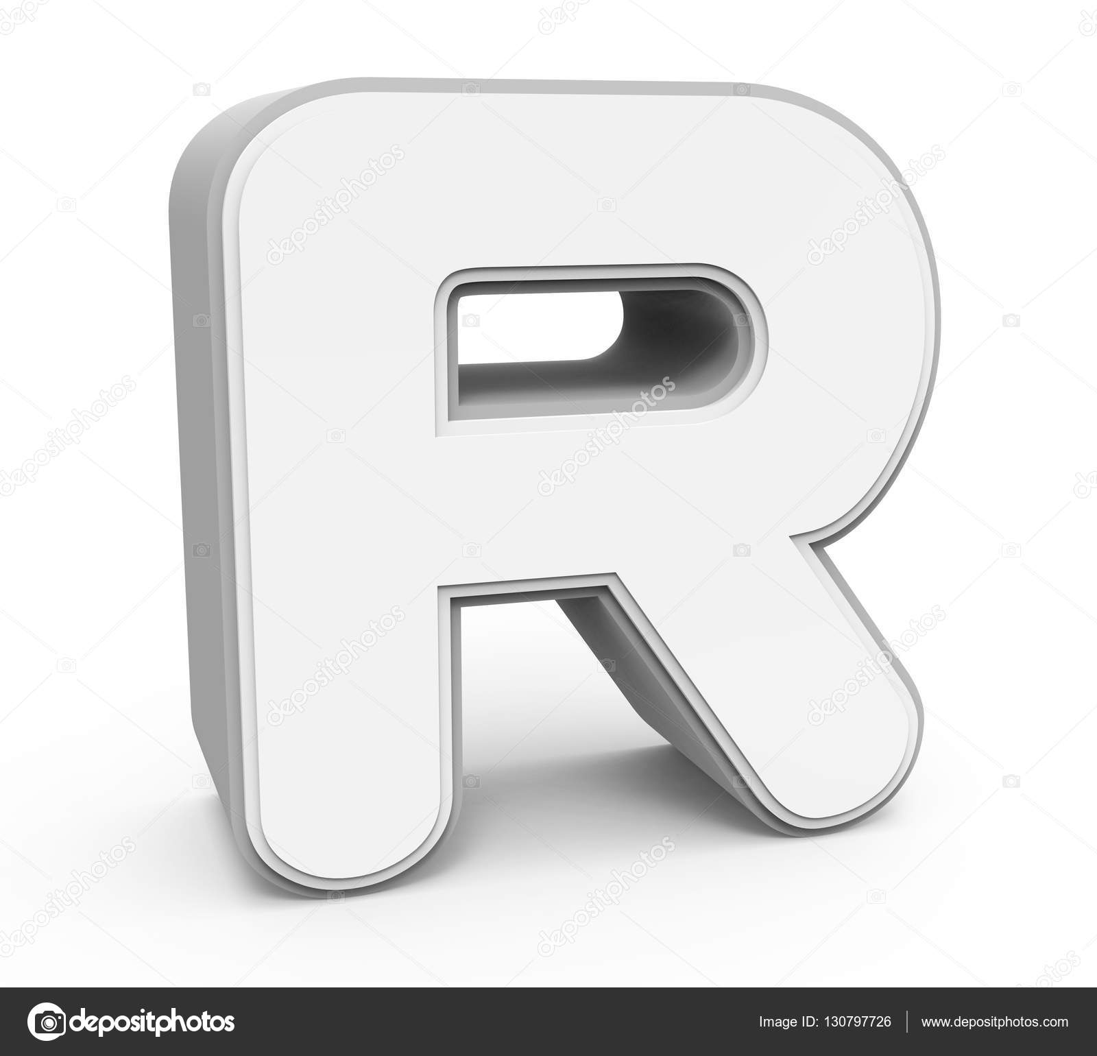 White letter R — Stock Photo © kchungtw #130797726