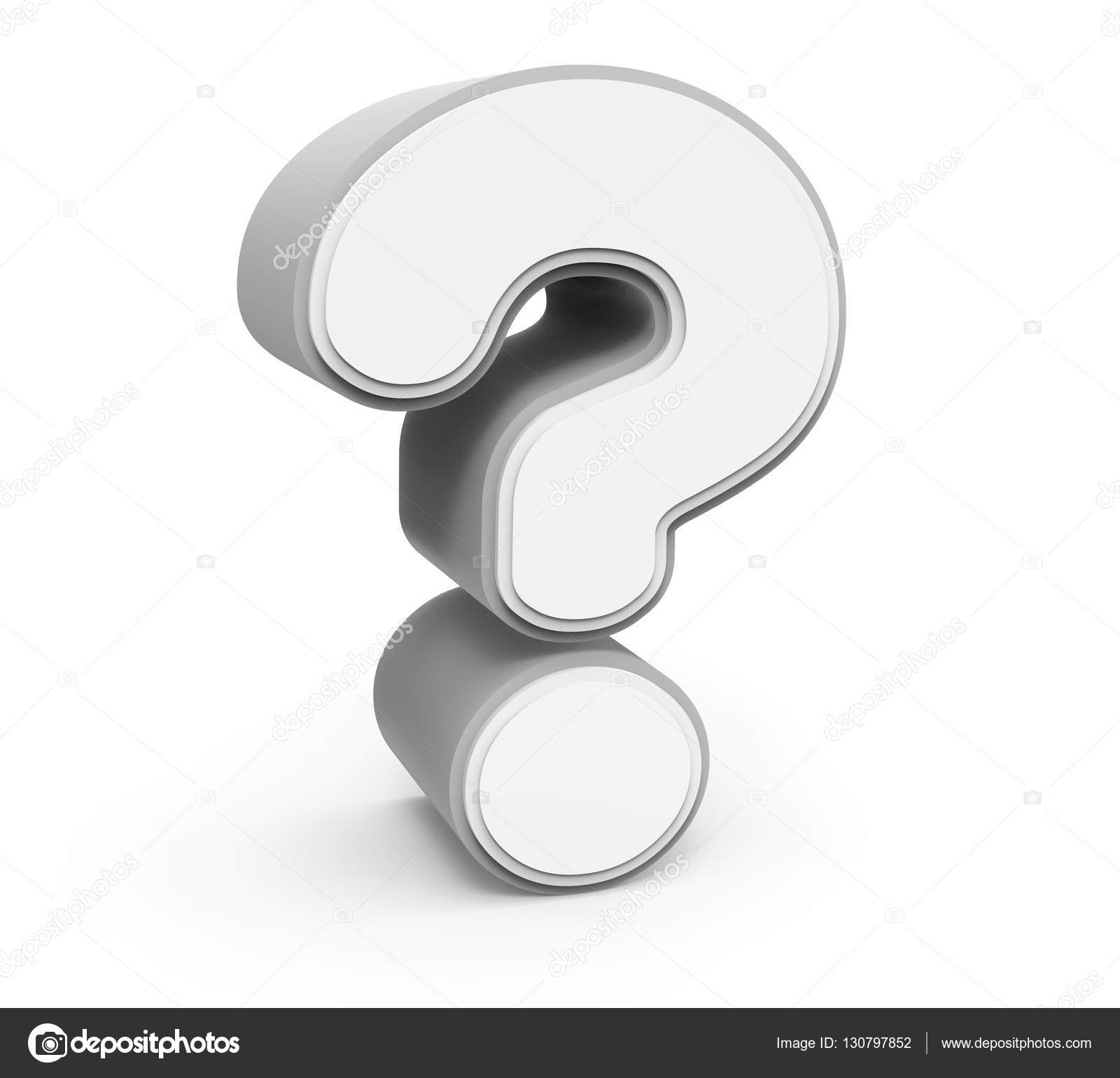 White question mark Stock Photo by ©kchungtw 130797852