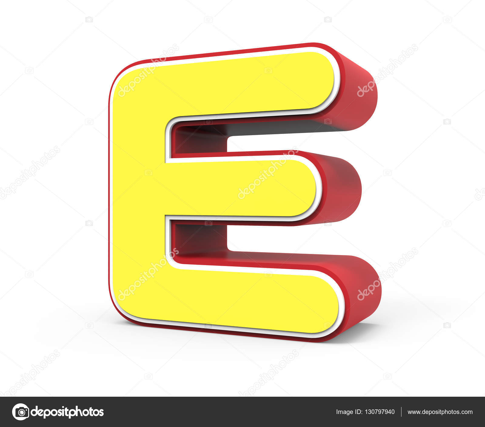 Yellow letter E Stock Photo by ©kchungtw 130797940