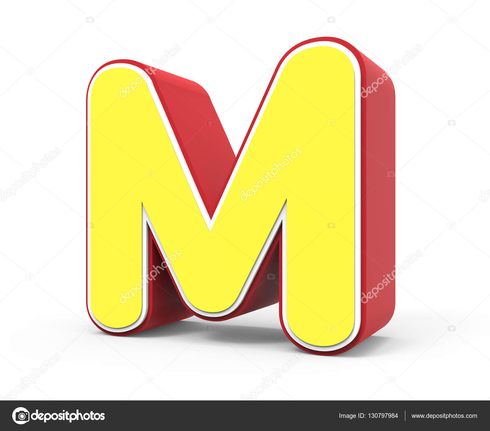 Yellow letter M Stock Photo by ©kchungtw 130797984
