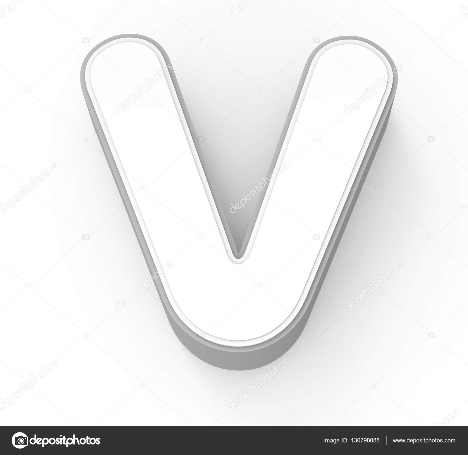White letter V — Stock Photo © kchungtw #130798088