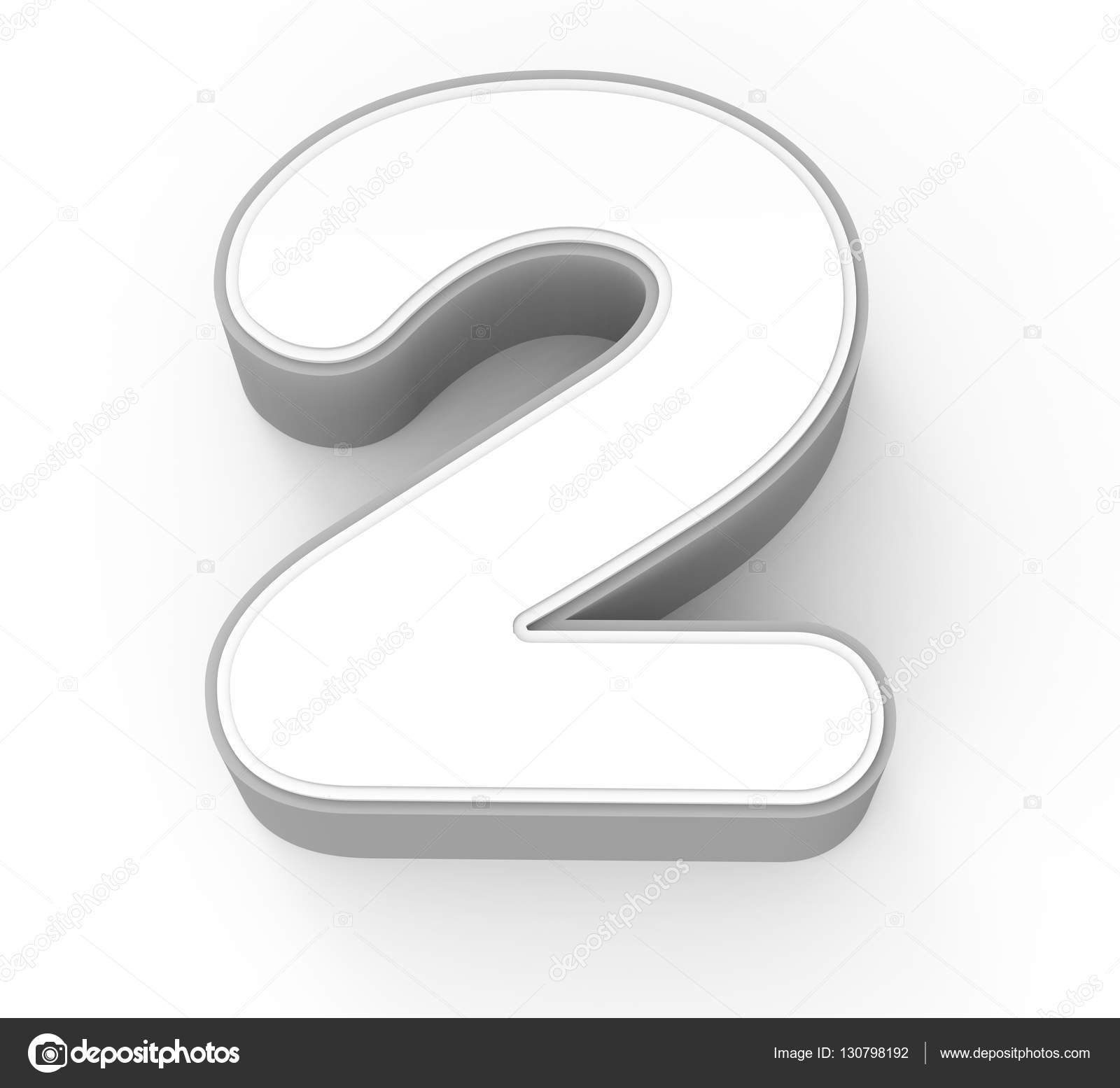 White number 2 — Stock Photo © kchungtw #130798192