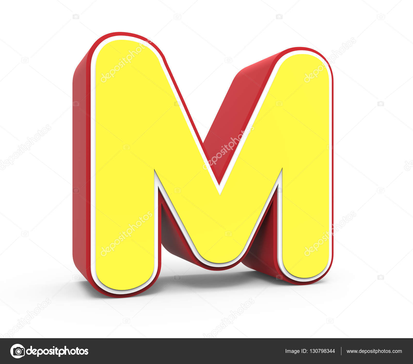 Yellow letter M Stock Photo by ©kchungtw 130798344