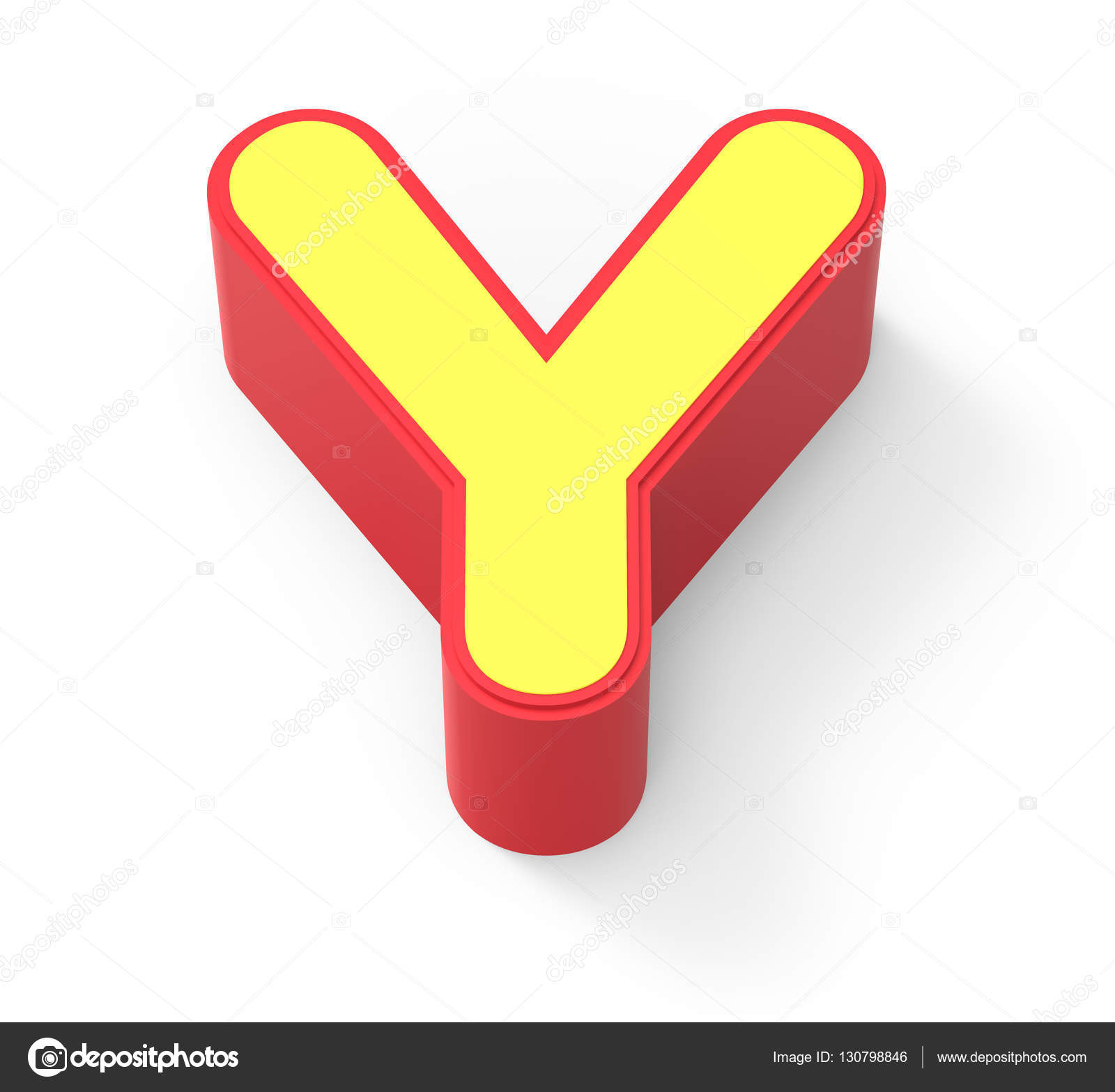 Yellow letter Y — Stock Photo © kchungtw #130798846