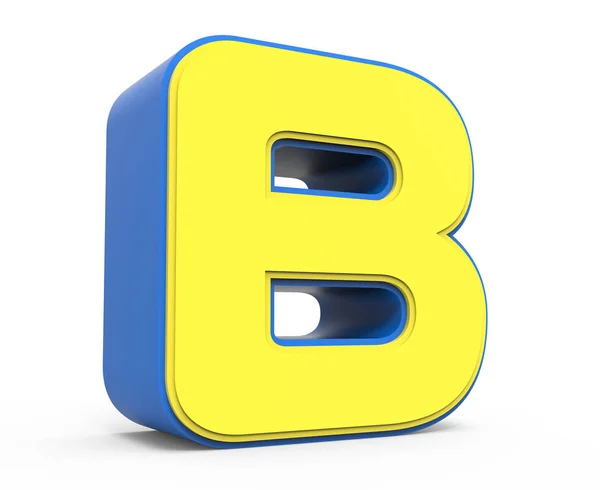 The Letter B In Yellow