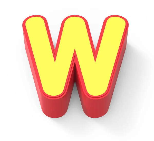 Yellow letter W Stock Photo by ©kchungtw 130797886