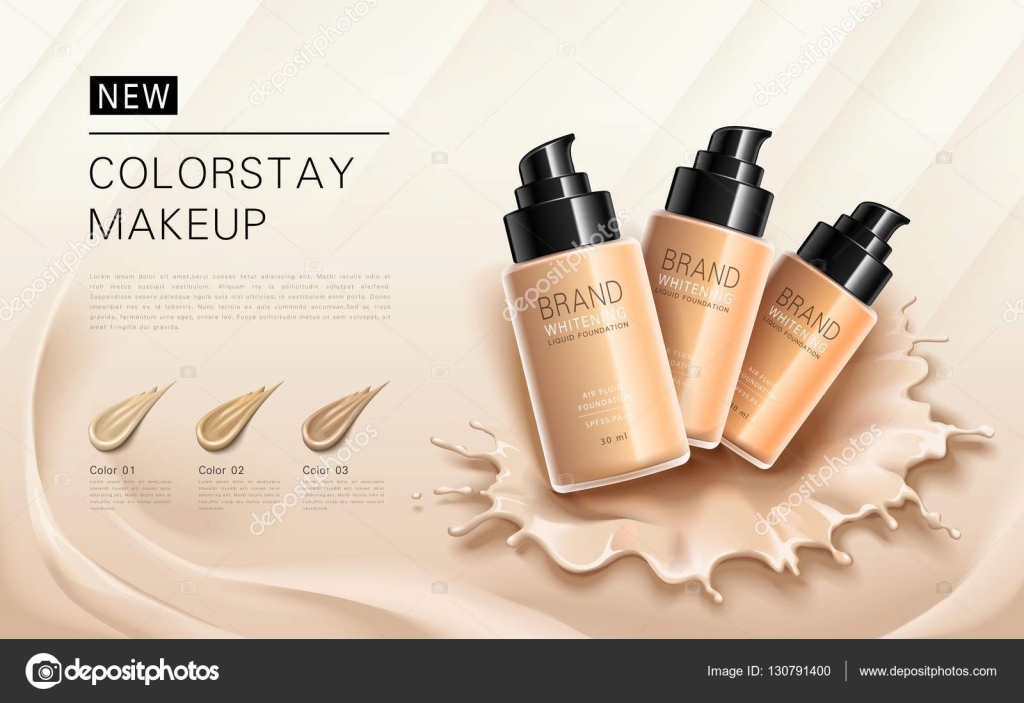 Elegant ads | Elegant foundation ads — Stock Vector © kchungtw #130791400