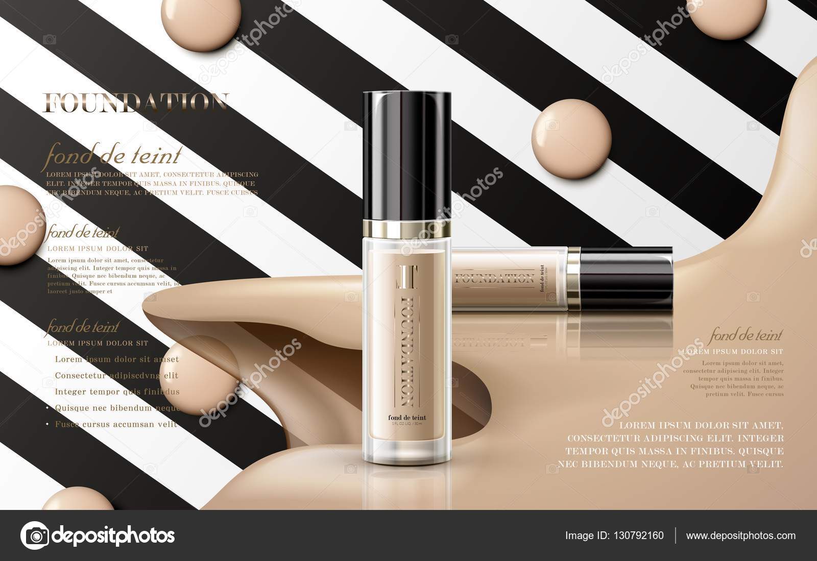 Modern foundation ads — Stock Vector © kchungtw #130792160