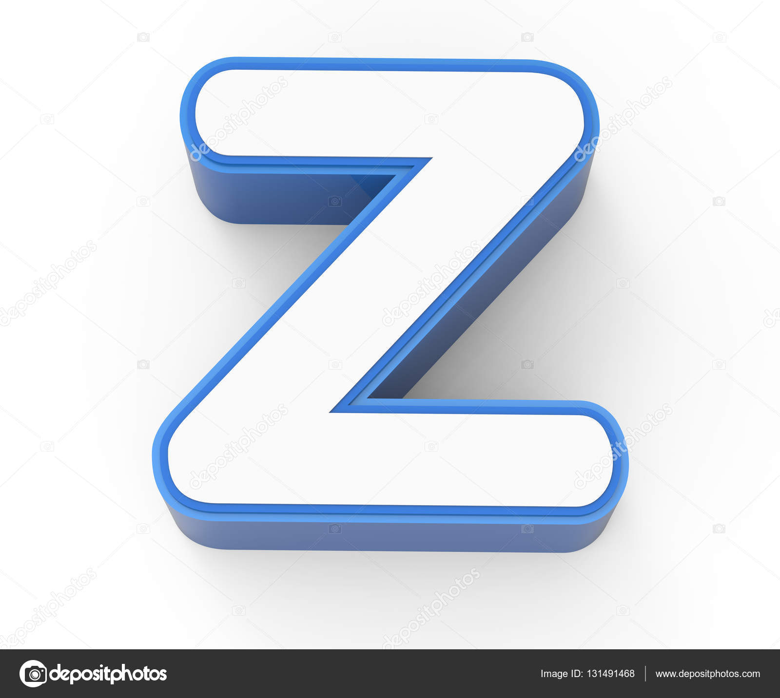 Blue Letter Z