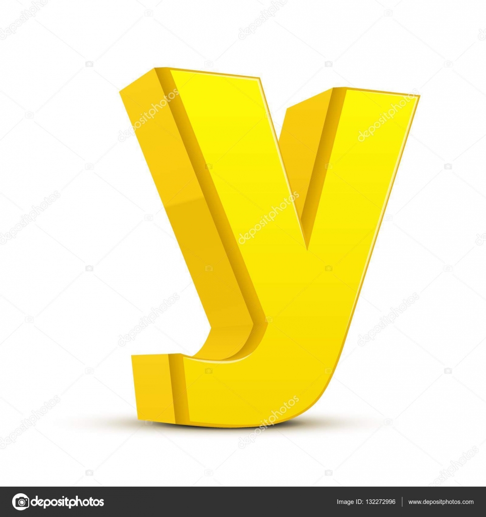 Lowercase yellow letter Y Stock Vector by ©kchungtw 132272996