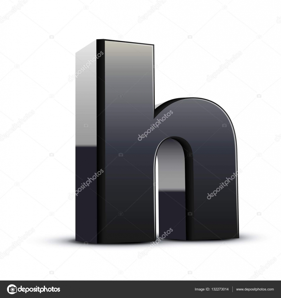 Lowercase black letter H Stock Vector by ©kchungtw 132273014
