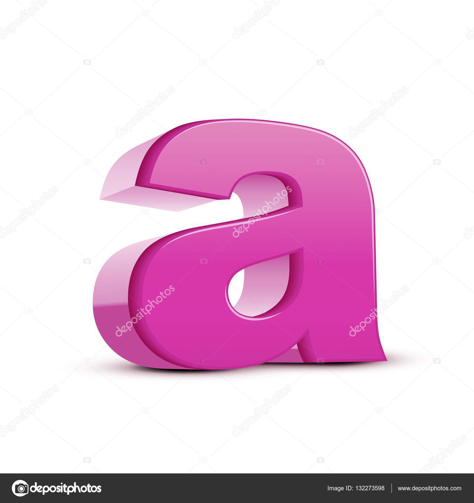 The Letter A Lowercase In Pink