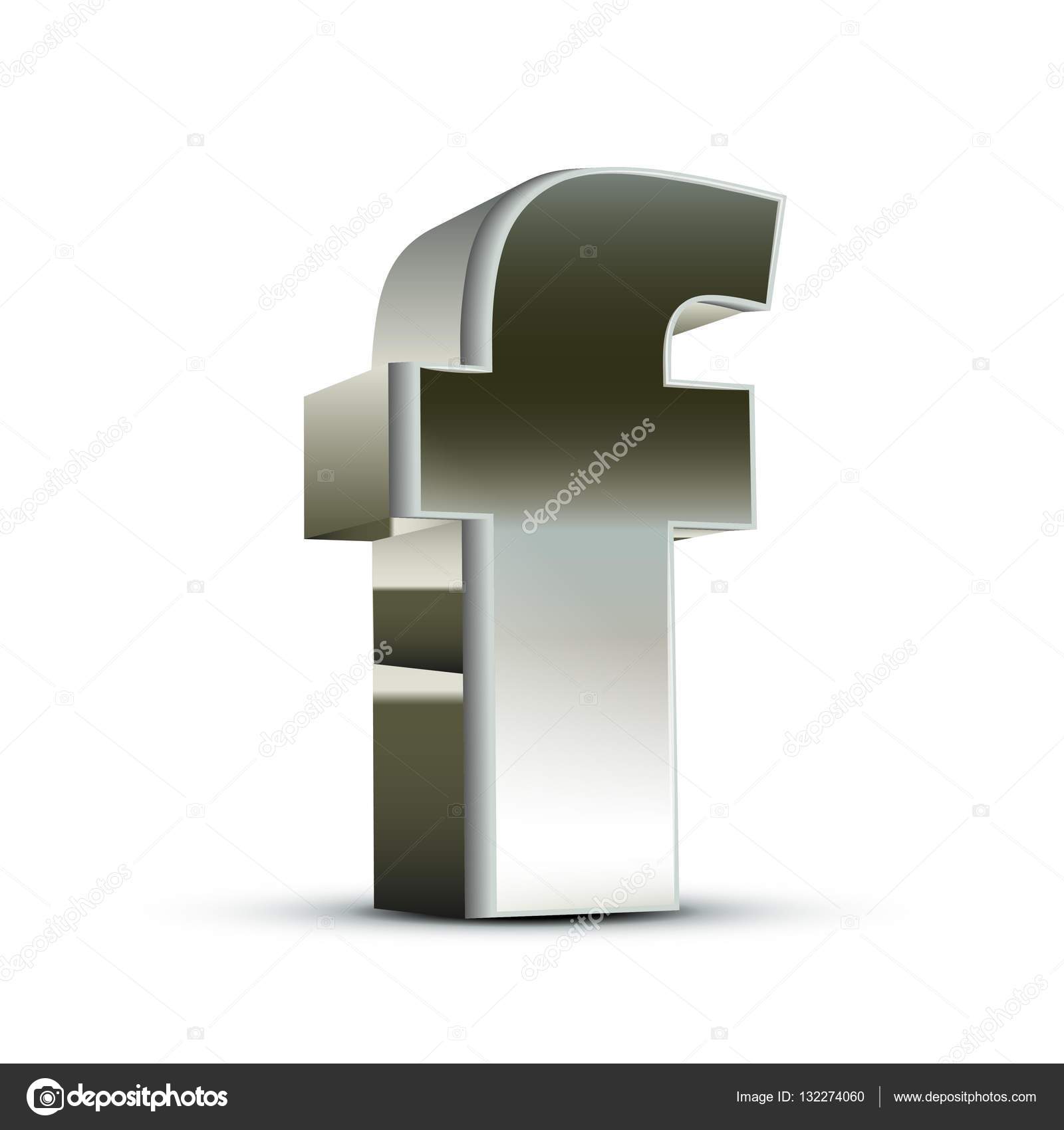 Lowercase steel letter F Stock Vector by ©kchungtw 132274060